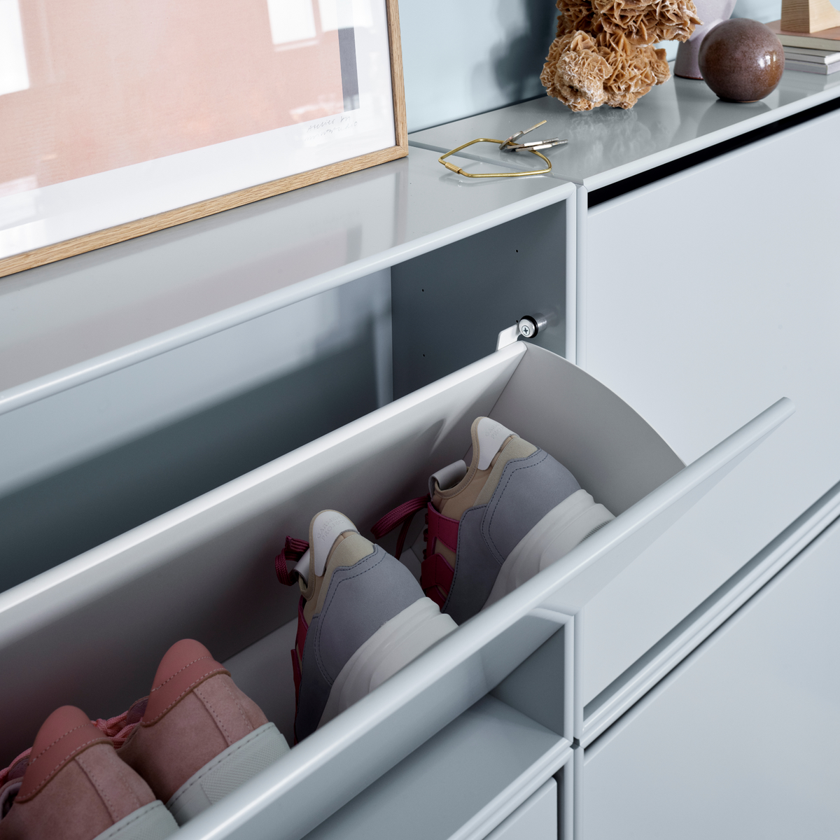 Montana Hide Shoe Cabinet – Nordic Living by Biehl