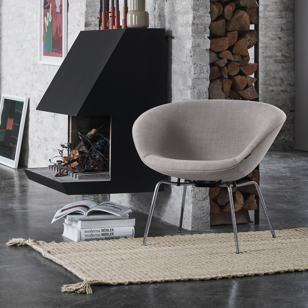 Pot Lounge Chair by Fritz Hansen - Minimalist Scandinavian Design ...