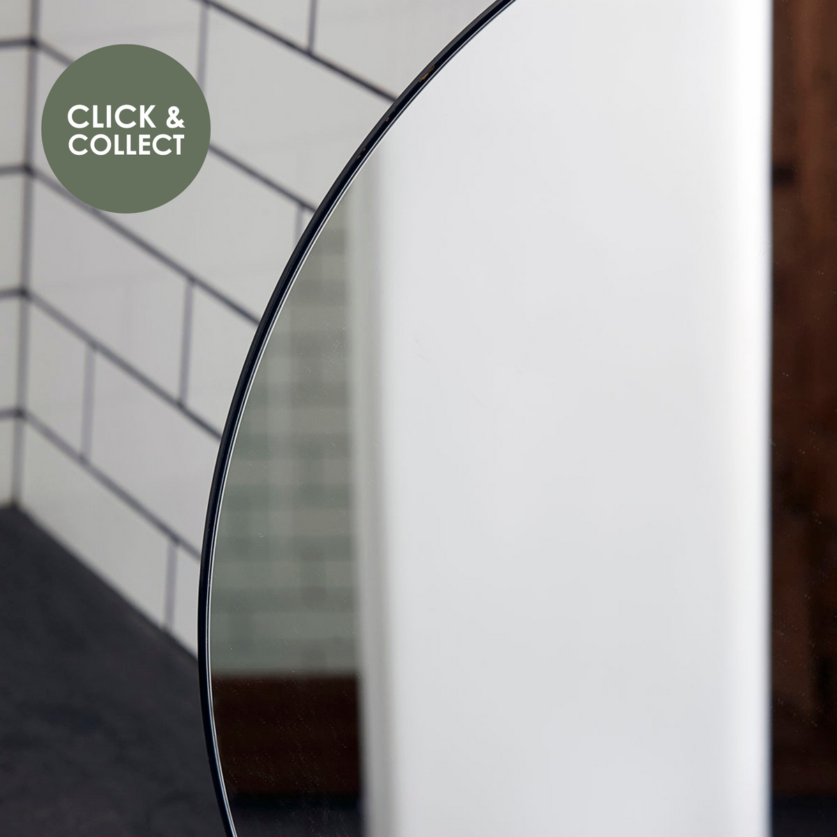 Round Mirror 80cm – Nordic Living by Biehl
