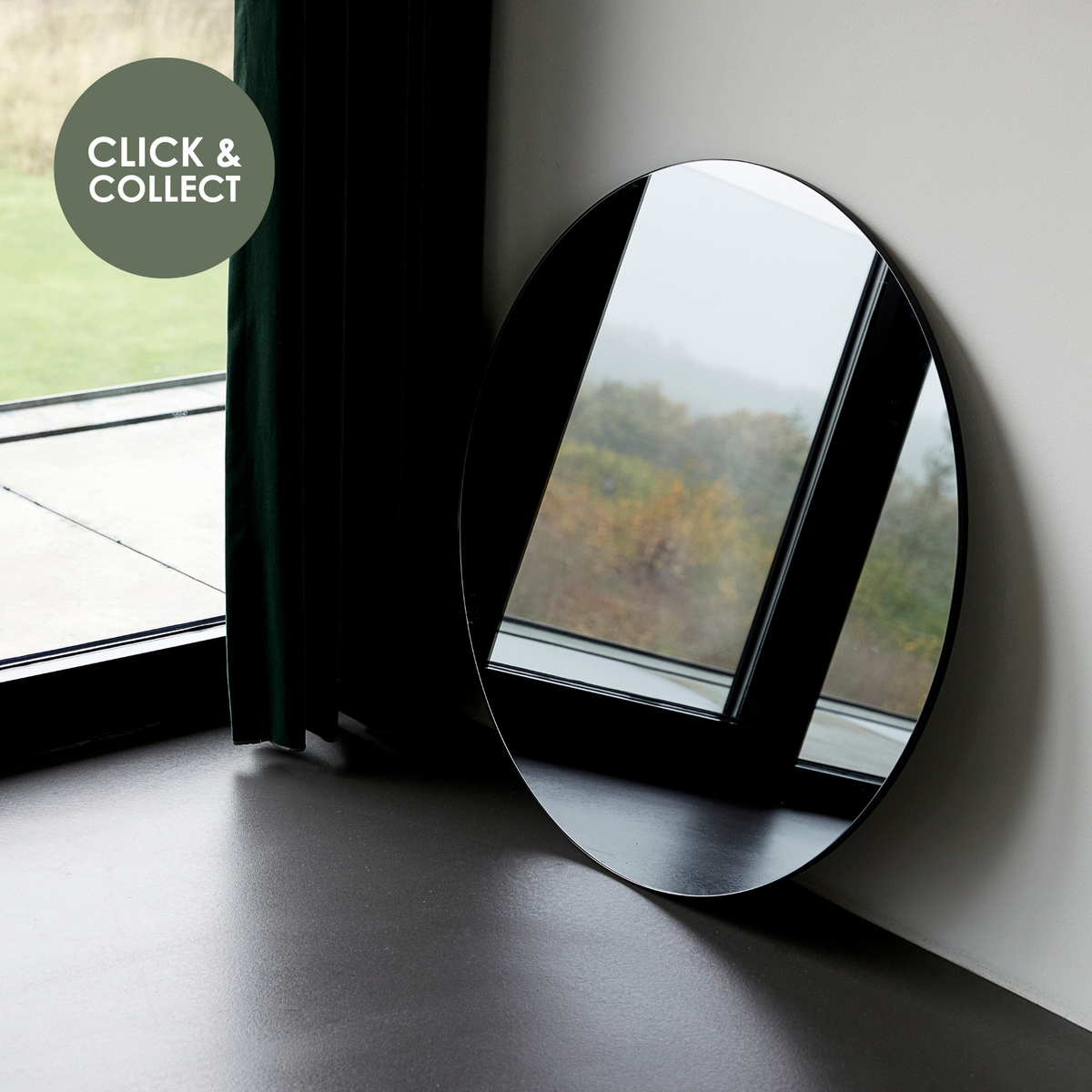 Round Mirror 80cm – Nordic Living by Biehl