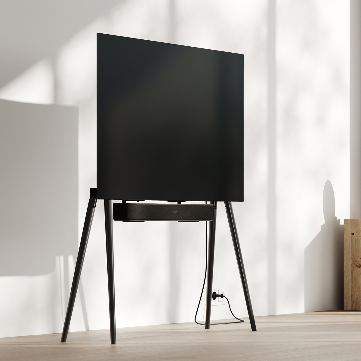 JALG TV-Stand Birch / Black 42" - 55" - Minimalist Scandinavian Design ...