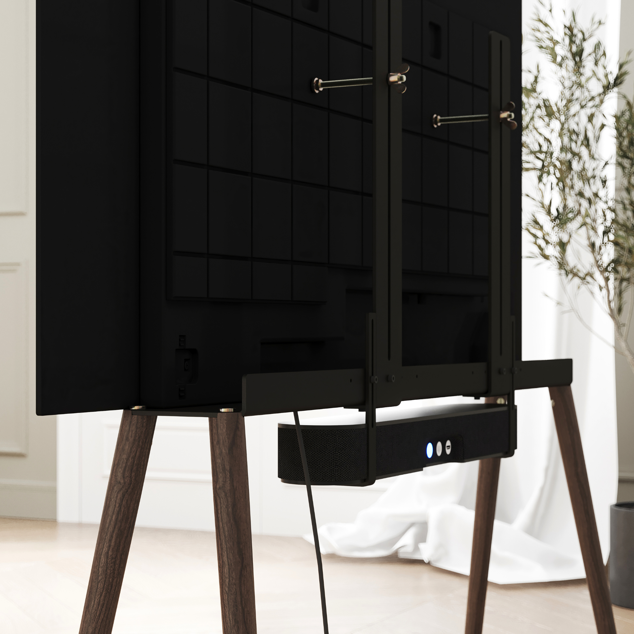 JALG TV-Stand Walnut XL 55" - 77" - Minimalist Scandinavian Design ...